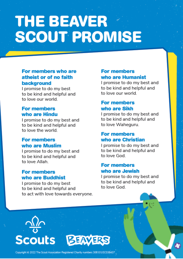 Promise and Law – 16th Wyre Forest (St Michaels) Scout Group