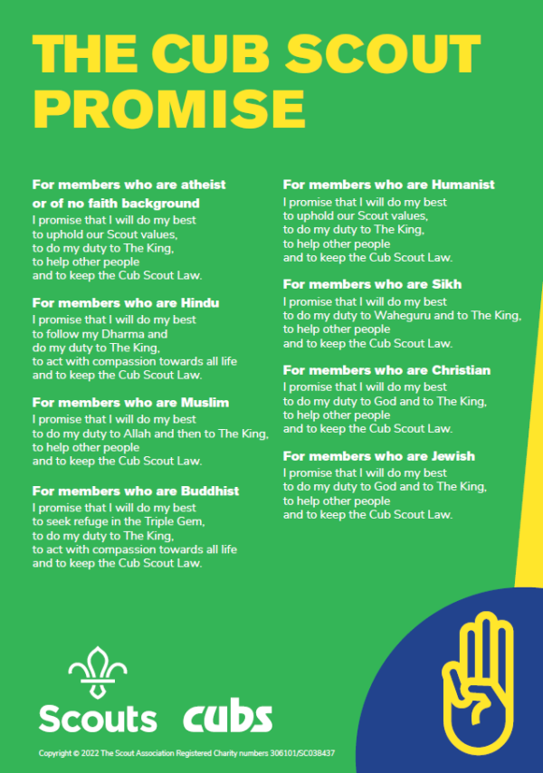 Promise and Law – 16th Wyre Forest (St Michaels) Scout Group